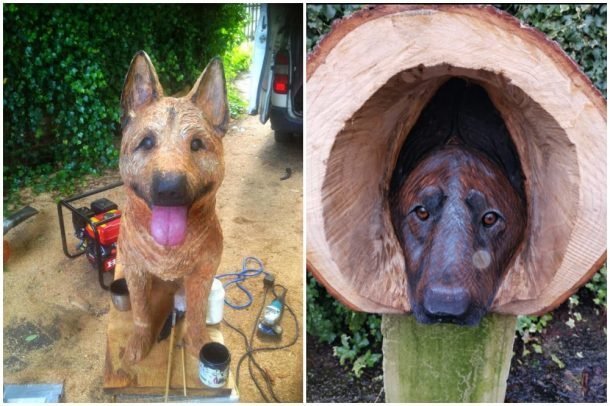 Awesome German Shepherd Carvings | German Shepherd Country